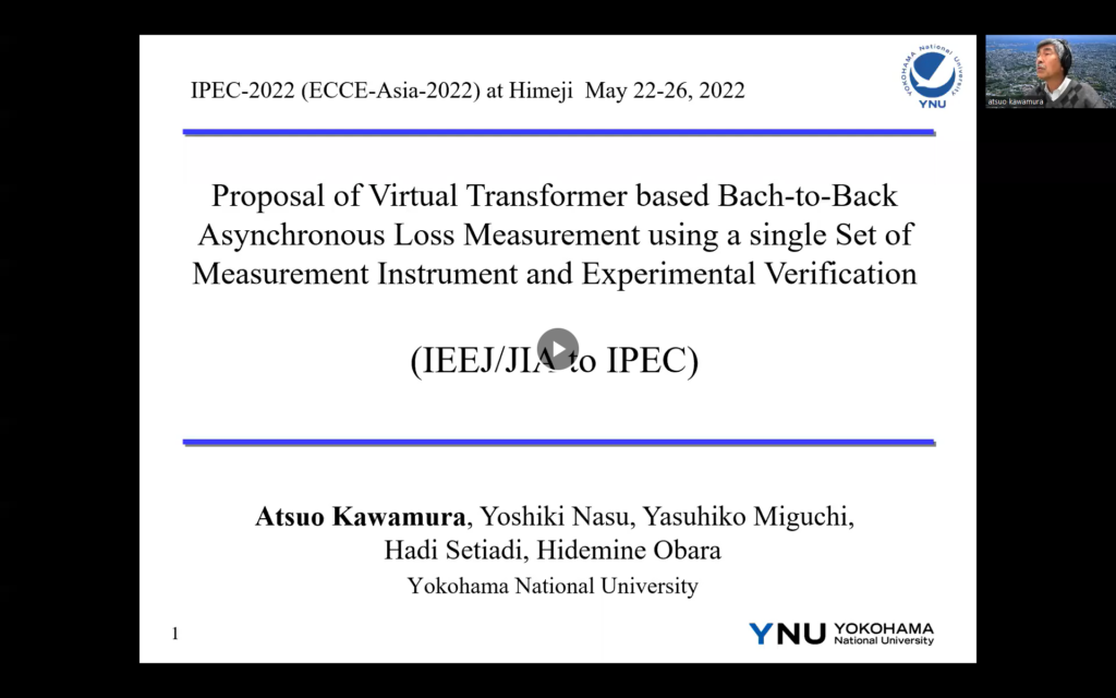 Videos of IEEJ IPEC2022 | 電気学会 [D] 産業応用部門